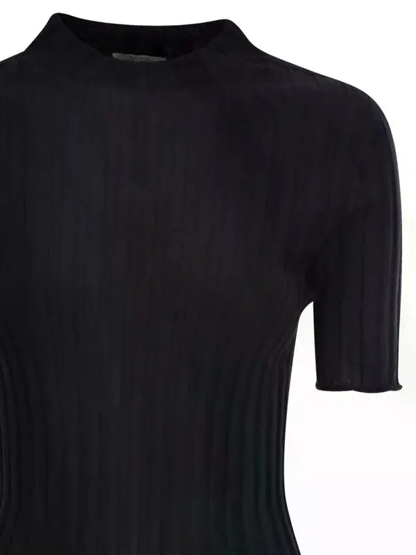 Peserico Ribbed Short-sleeve Sweater