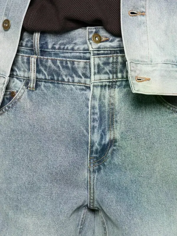 FENG CHEN WANG Faded-effect Denim Jeans
