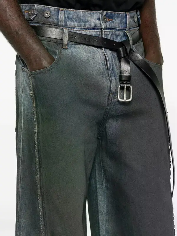 FENG CHEN WANG Gradient-effect Denim Jeans