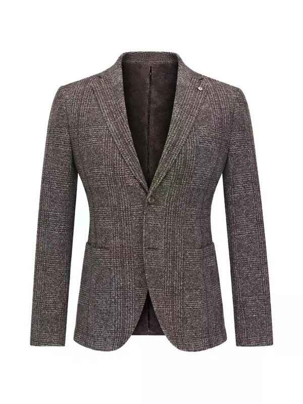 LUBIAM Check Notched Jacket