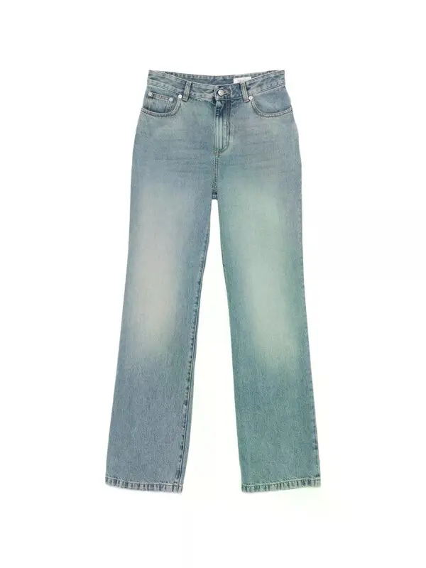 Alexander McQueen Straight-leg Cotton Jeans - Blue
