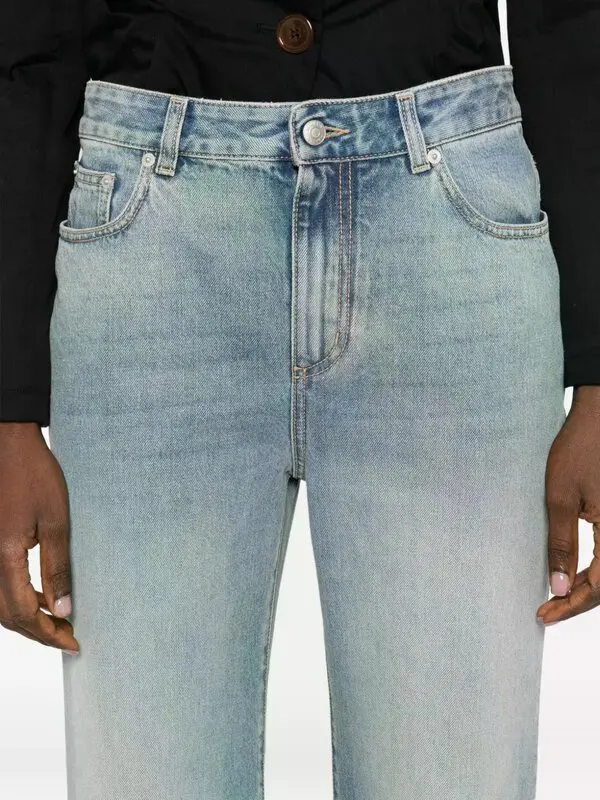 Alexander McQueen Straight-leg Cotton Jeans - Blue