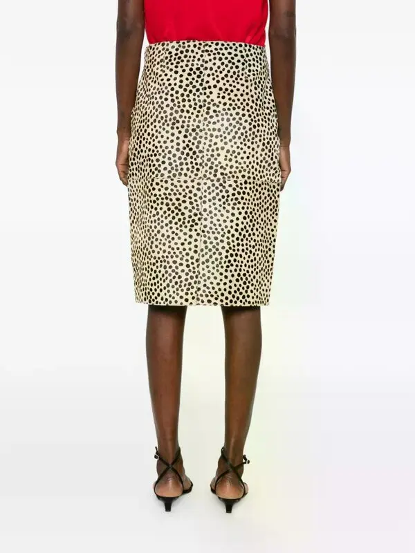 RÓHE Pony Hair Midi Skirt