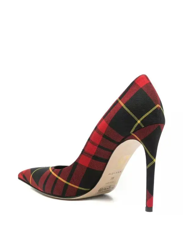 Alexander McQueen Skull Tartan-pattern Heeled Pumps