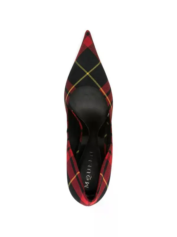 Alexander McQueen Skull Tartan-pattern Heeled Pumps