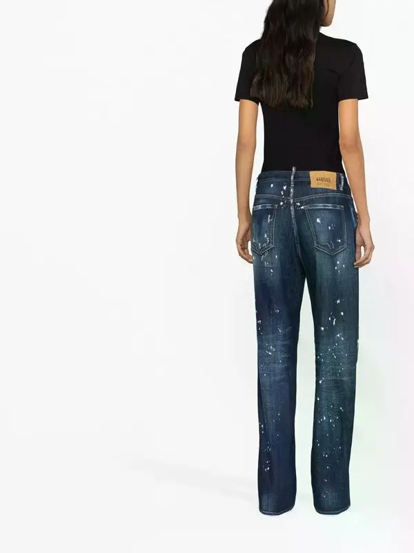 Dsquared2 Distressed-effect Straight-leg Jeans
