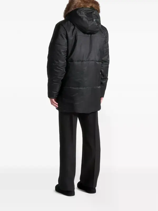 Manière De Voir Faux-fur Trim Parka Coat