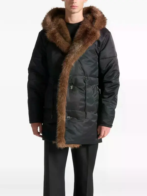 Manière De Voir Faux-fur Trim Parka Coat
