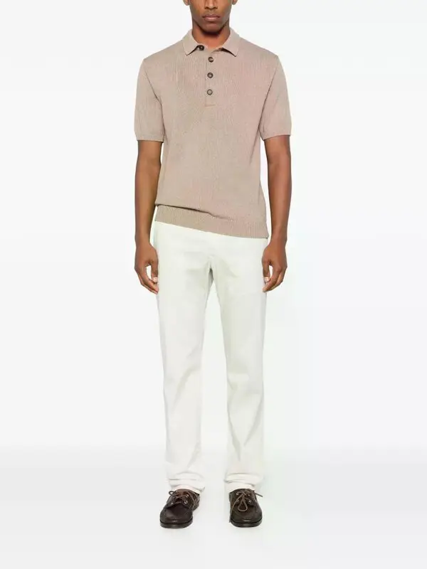 Eleventy Knitted Polo Shirt