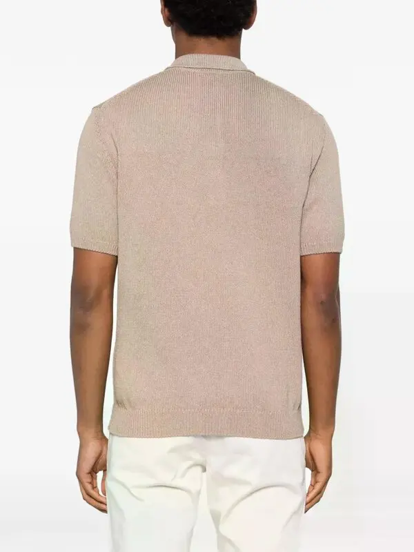 Eleventy Knitted Polo Shirt