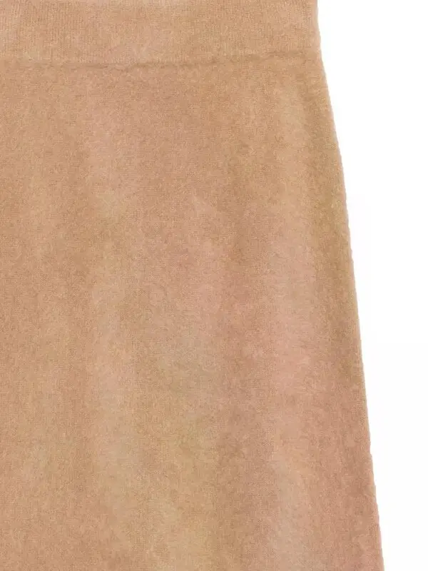 LISA YANG Asta Elasticated-waistband Midi Skirt - Neutrals