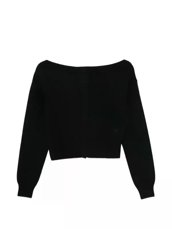 TOM FORD Boat Neck Cardigan - Black