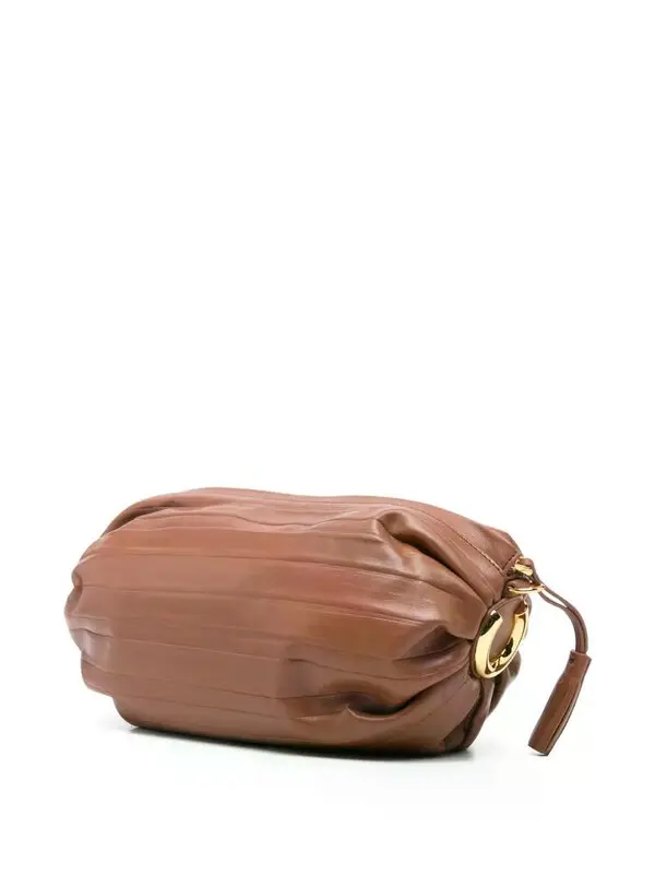 COCCINELLE Textured Leather Shoulder Bag - Brown