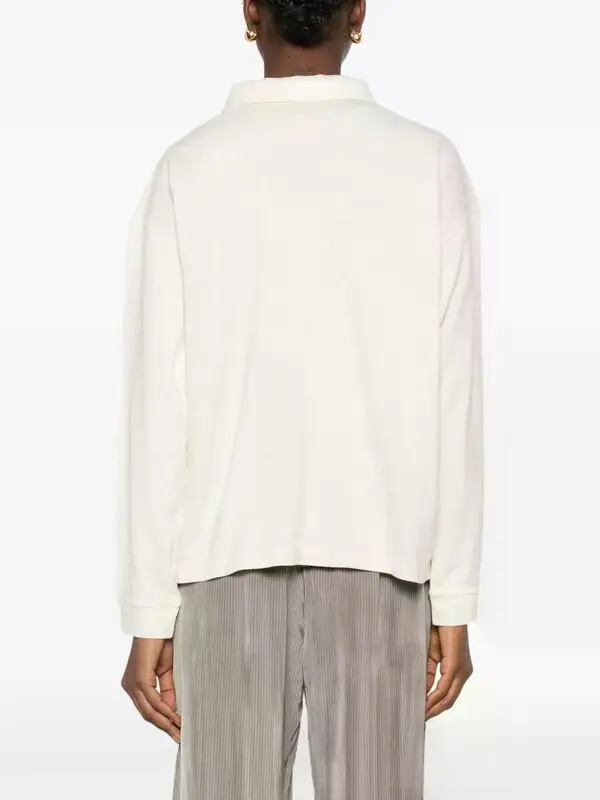Khaite Faithful Polo Top - Neutrals