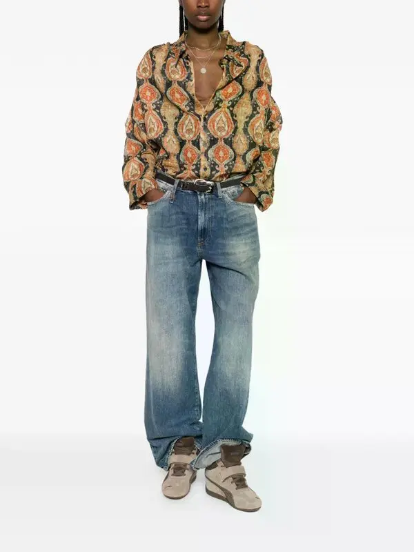 R13 Paisley Print Button-up Shirt