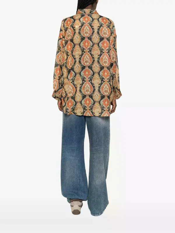 R13 Paisley Print Button-up Shirt