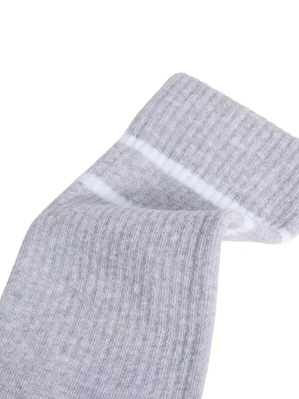 Maison Kitsuné Striped Ribbed Socks