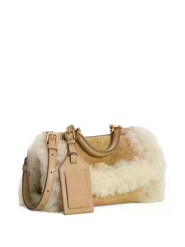 Dolce & Gabbana My Sicily Shearling Tote