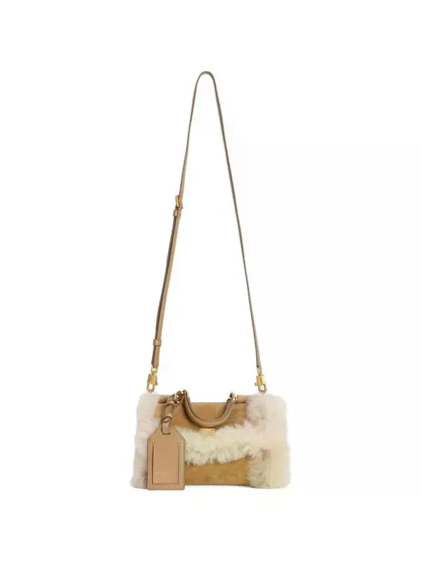 Dolce & Gabbana My Sicily Shearling Tote
