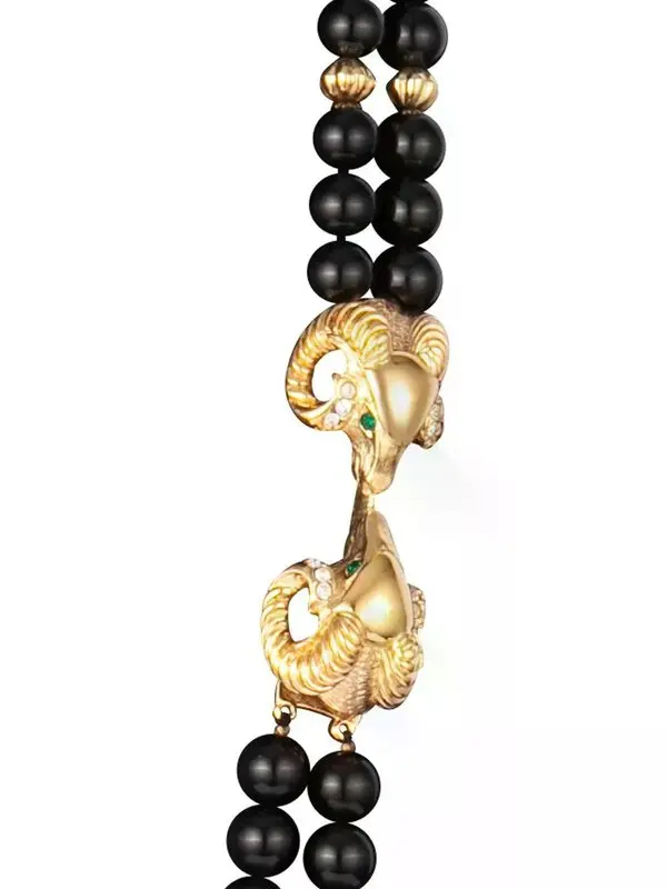 KENNETH JAY LANE 1980s Ram-motif Necklace