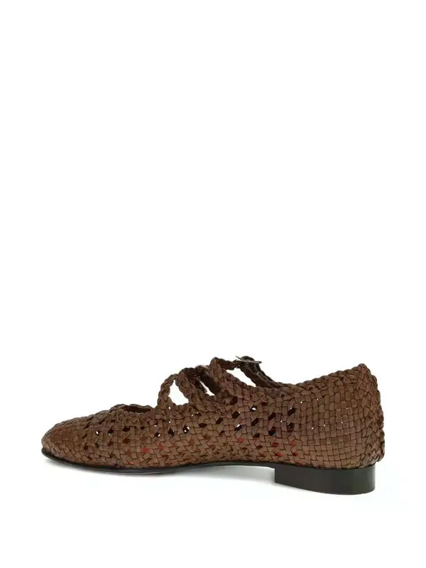 CAREL Arianas Woven Strapped Ballet Flats - Brown