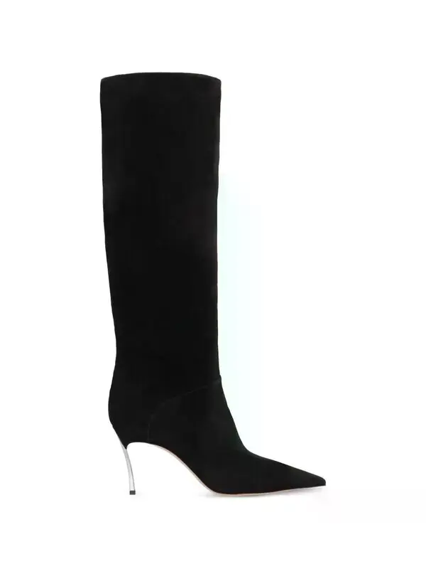 Casadei Suede Pointed-toe Boots