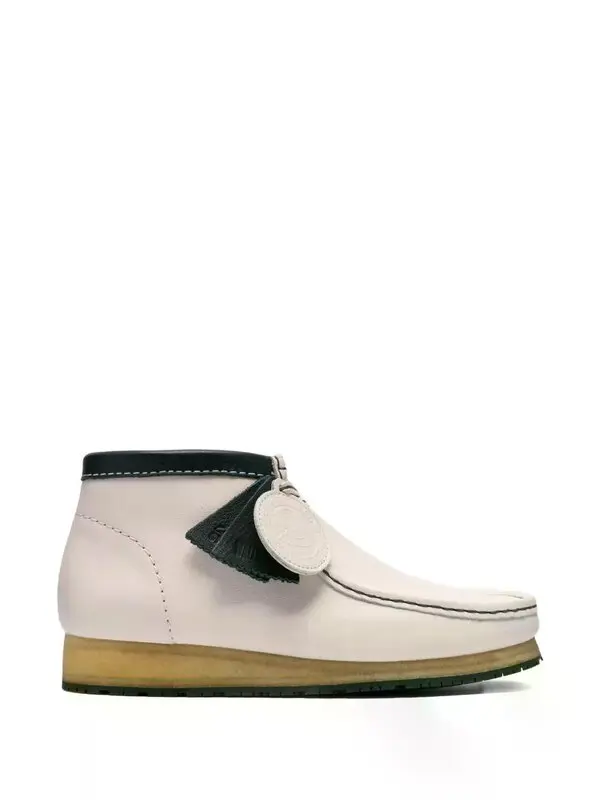Clarks Leather Desert Boots - White