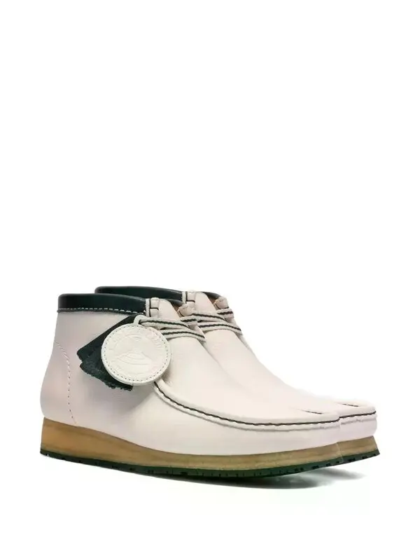 Clarks Leather Desert Boots - White