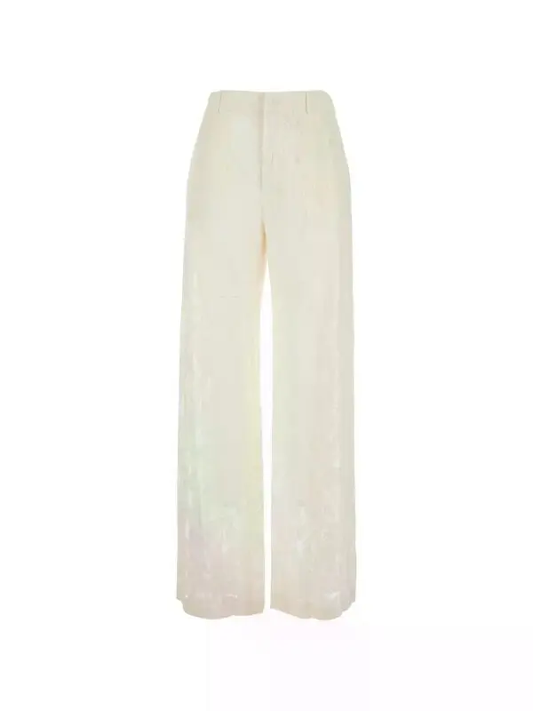 PT TORINO Floral Wide Leg Trousers