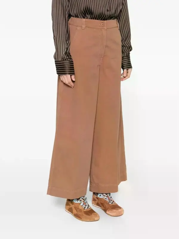 Max Mara Leather Culottes - Brown