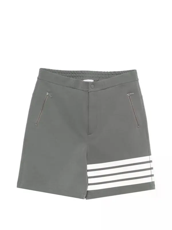 Thom Browne Stripe-detail Shorts - Grey