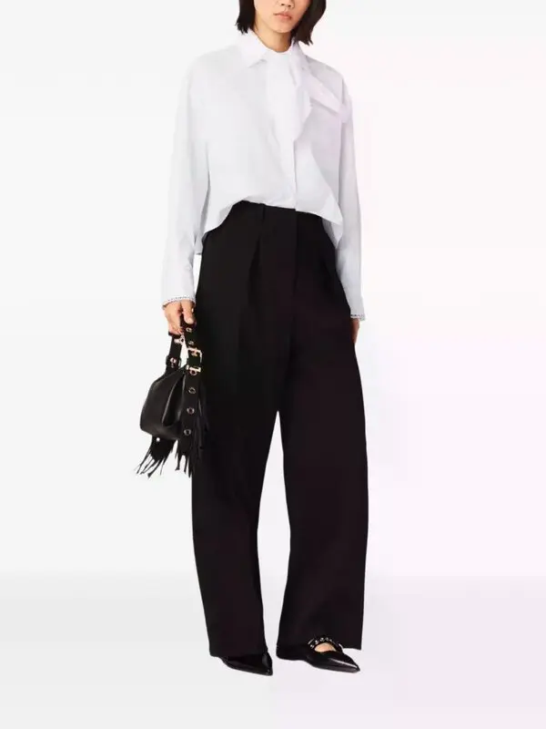 Maje Pleated Trousers - Black
