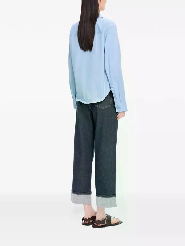 JNBY Scalloped-edge Shirt - Blue