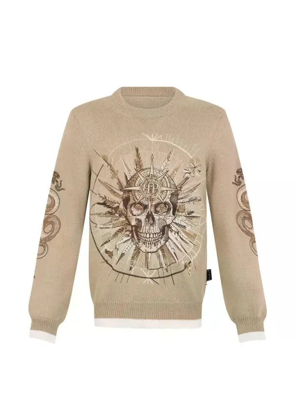Philipp Plein Skull-print Crew-neck Sweater