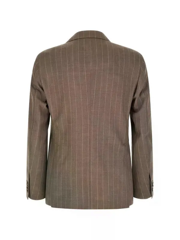 Tagliatore Pinstriped Double-breasted Suit - Brown