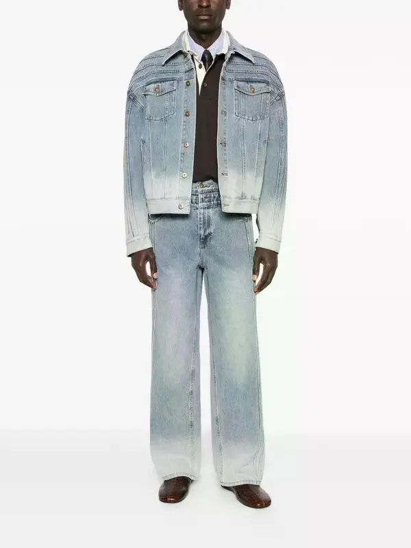 FENG CHEN WANG Faded-effect Denim Jeans