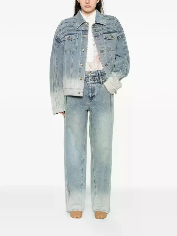 FENG CHEN WANG Faded-effect Denim Jeans