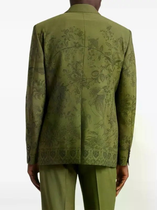 Etro Double-breasted Jacquard Blazer