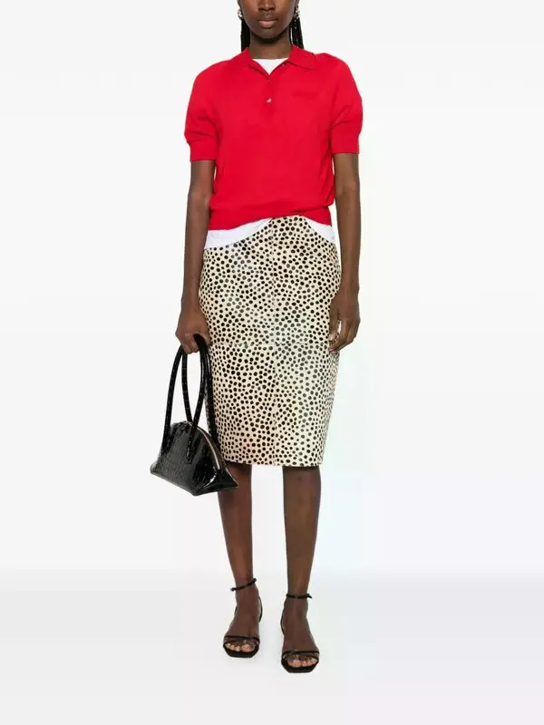 RÓHE Midi Skirt With Pony Hair