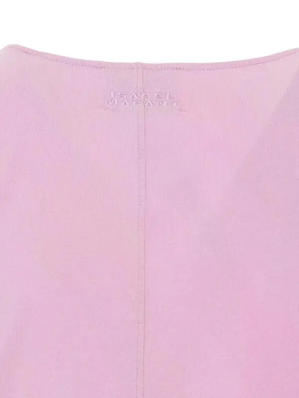 MARANT ETOILE Maisan Embroidered Ruffled Top - Pink
