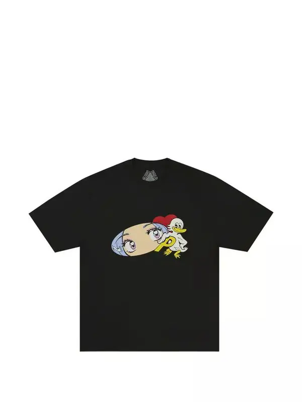 PALACE Cartoon-print T-shirt - Black
