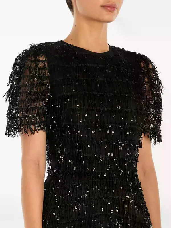 POST MERIDIEM Round-neck Midi Dress