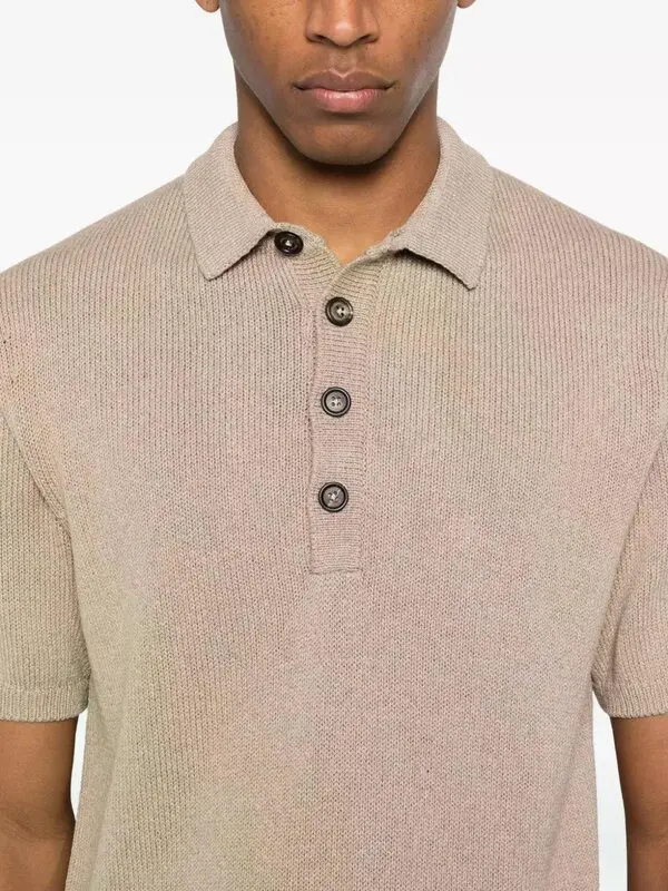 Eleventy Knitted Polo Shirt