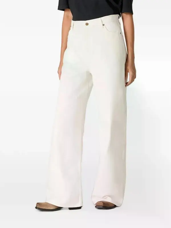 GOLDEN GOOSE Wide-leg Jeans - Neutrals