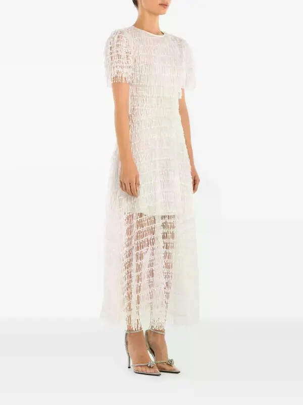 POST MERIDIEM Round-neck Midi Dress