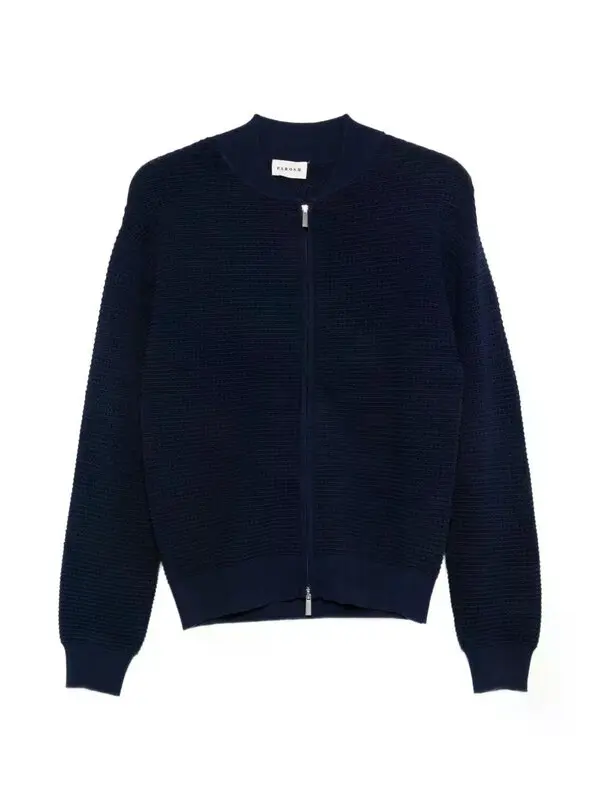 P.a.r.o.s.h Zip-up Long-sleeve Cardigan - Blue