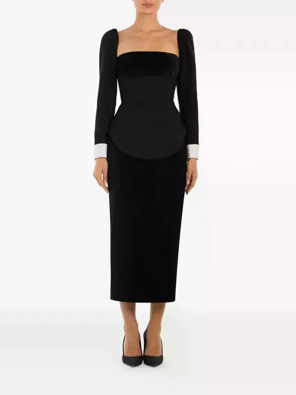 POST MERIDIEM Velvet Long-sleeve Top