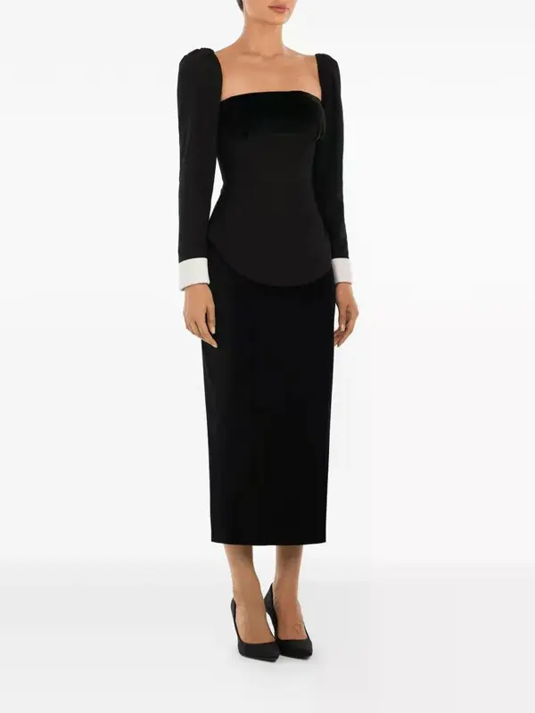 POST MERIDIEM Velvet Long-sleeve Top