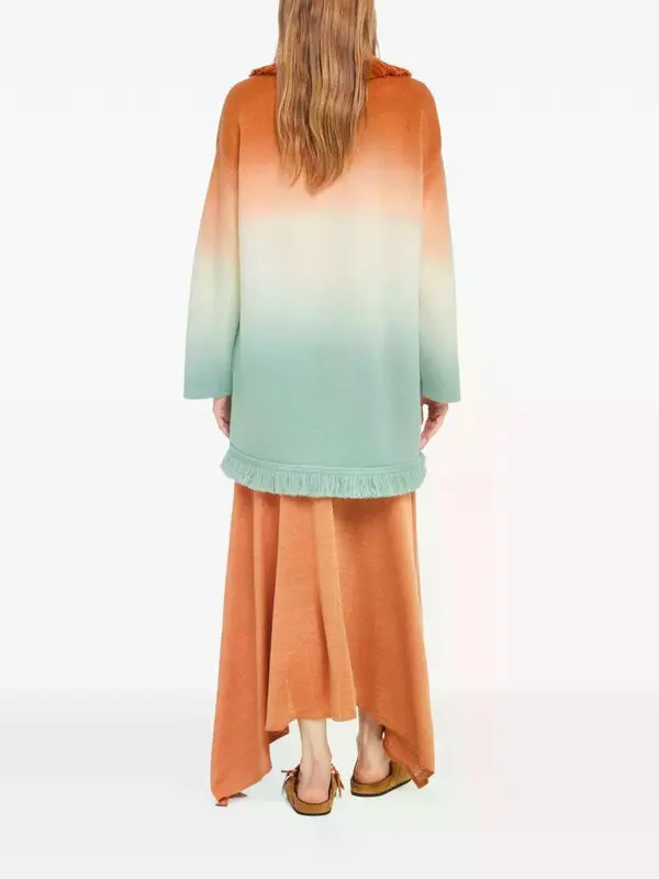 Alanui Fringed Cardigan-coat - Orange