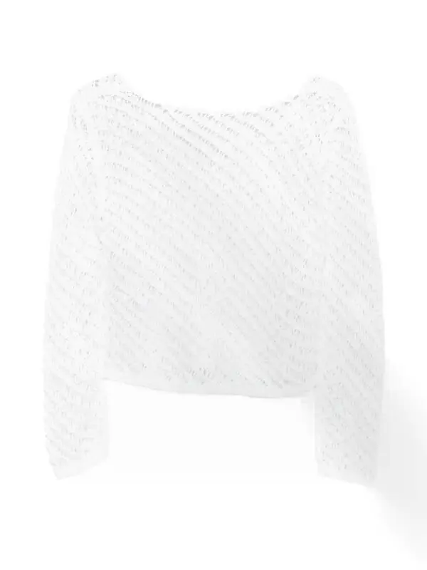Pinko Open-knit Sweater - White